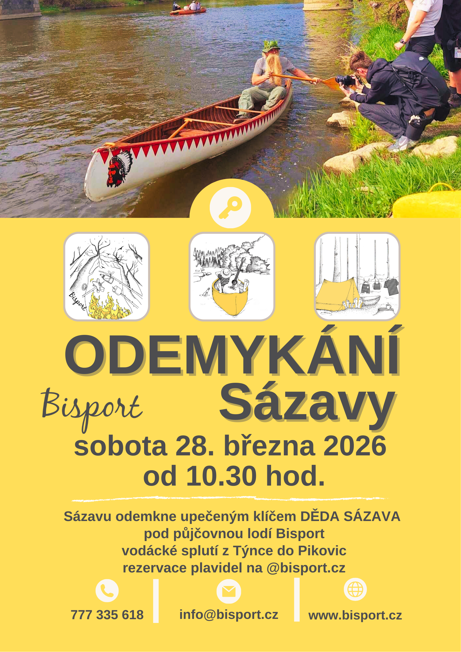 Odemykání Sázavy 2026: Tradice, která teče dál - Bisport